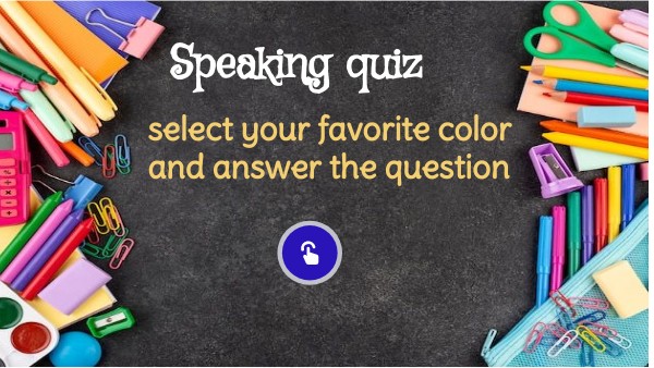 speaking quiz | Genially
