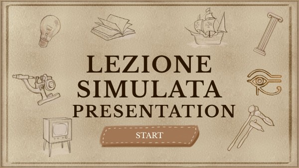 LEZIONE SIMULATA