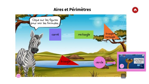 leçon aires et périmètres