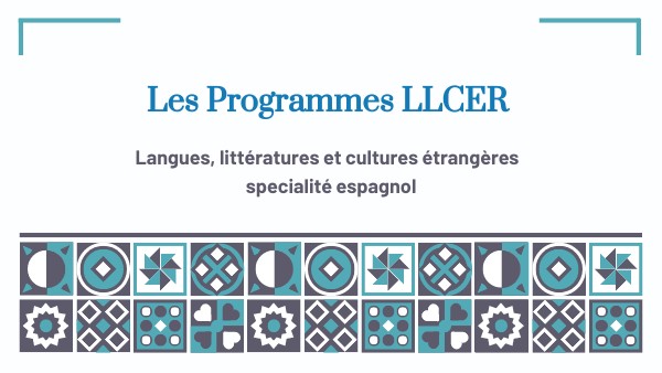 LLCER Espagnol | Genially