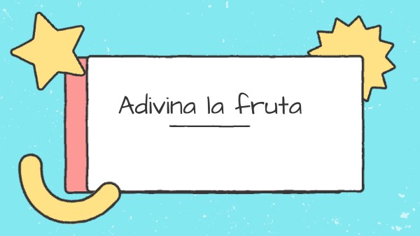 Advina la fruta