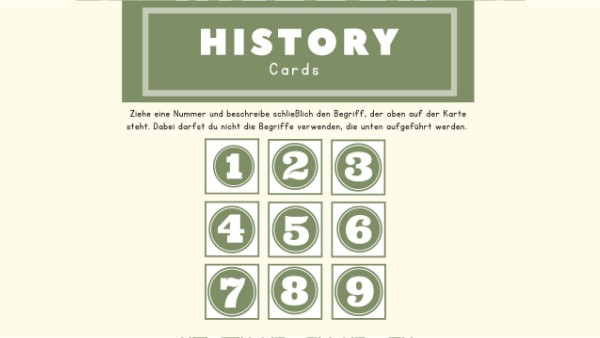 History Cards | Genially