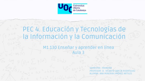 PRESENTACIÓN PEC4 M1.130 | Genially