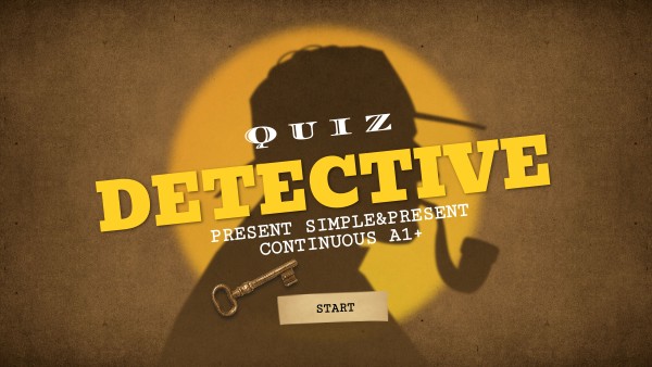 DETECTIVE QUIZ PRESENT SIMPLE&PRESENT CONTINUOUSA1+ | Genially