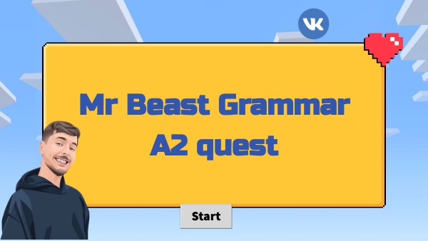 Mr Beast Grammar A2 quest | Genially