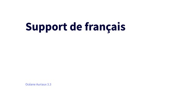 français support | Genially