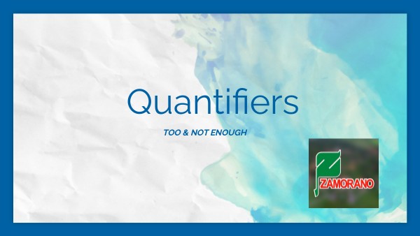 Quantifiers | Genially
