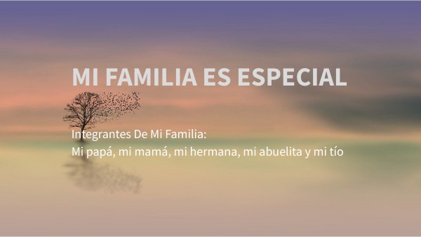 Mi familia es especial