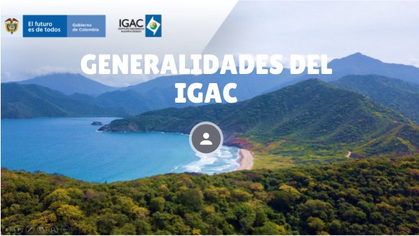 Generalidades del IGAC | Genially