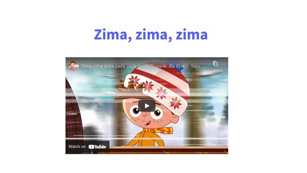 jaka zima jest każdy wie | Genially