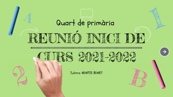 REUNIÓ INICI DE CURS | Genially