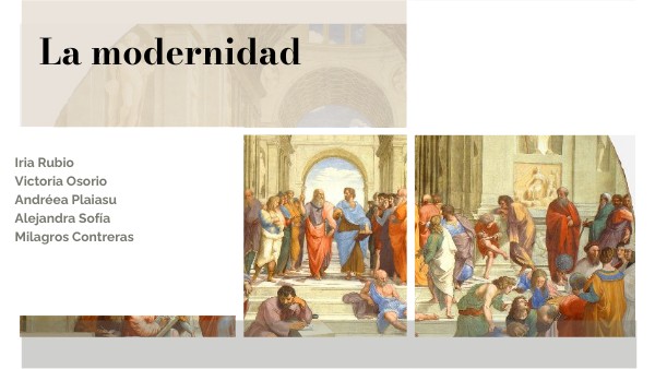 La modernidad Filosofía Iria Rubio | Genially