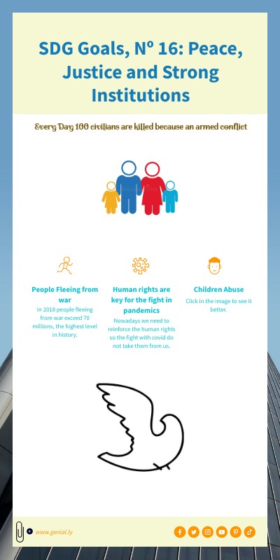 SDG Goal 16 infography