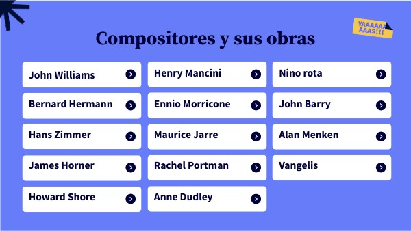 Compositores y sus obras (June Serrano)