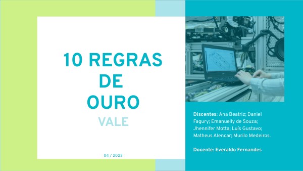 10 regras de ouro (vale) | Genially