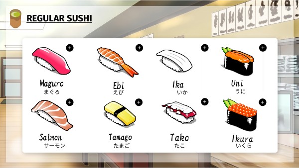 SUSHI MENU | Genially