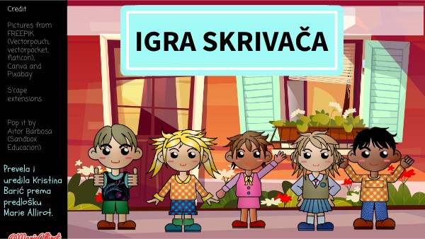IGRA SKRIVAČA-imenice, glagoli, pridjevi | Genially