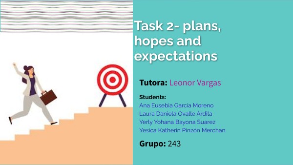 Plans hopes and expectations