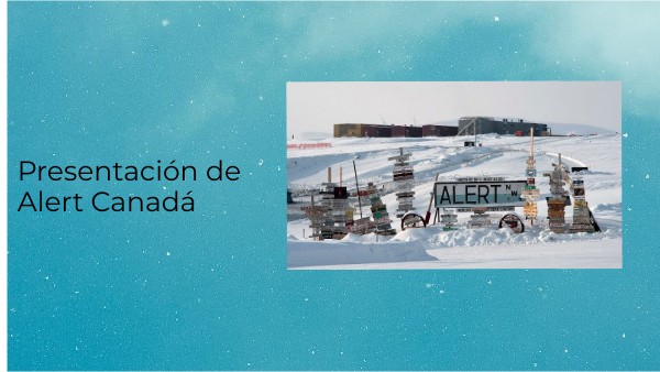 PRESENTACIÓN DE ALERT , CANADÁ
