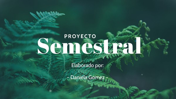 presentación proyecto semestral | Genially