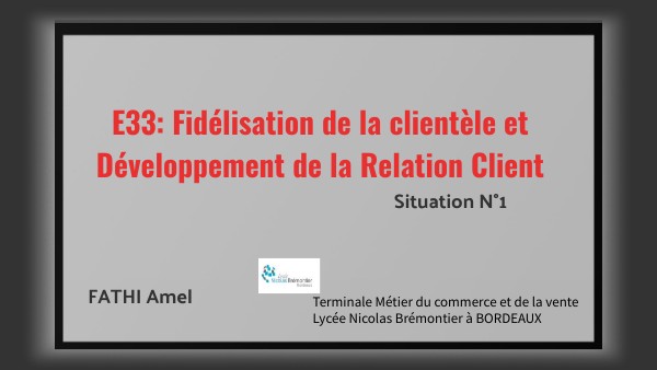 E33. situation 1 ava systeme