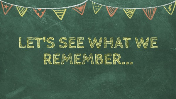Lesson 8: Recap