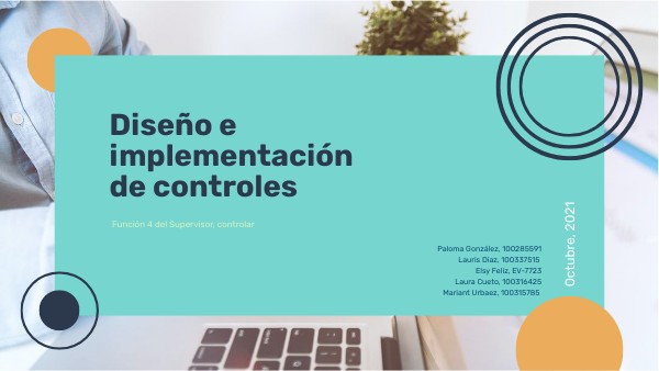 Diseño e implementación de controles | Genially