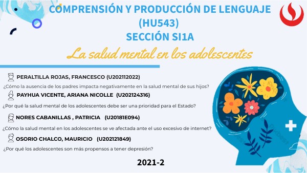 Salud mental en los adolescentes | Genially
