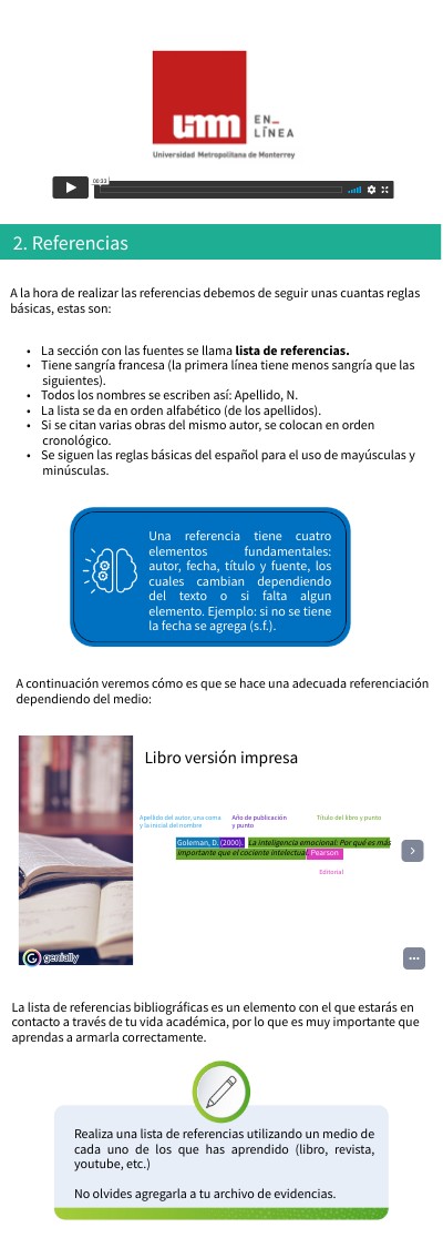 CURSO APA 8 - Referencias | Genially