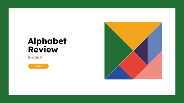 Alphabet Review | Genially