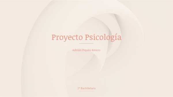 PROYECTO PSICOLOGÍA | Genially
