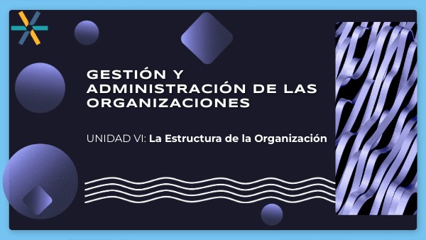 Unidad VI 2023: La estructura de la Organización | Genially