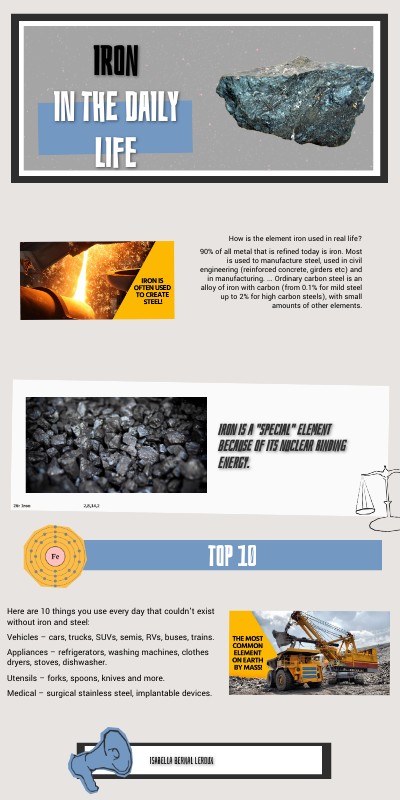 IRON IN THE DAILY LIFE
