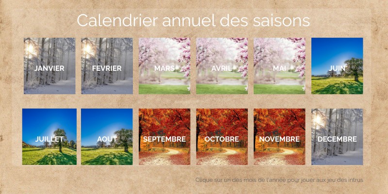 Calendrier des saisons | Genially