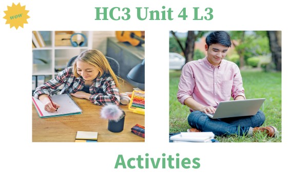 Activities HC3 U4 L3