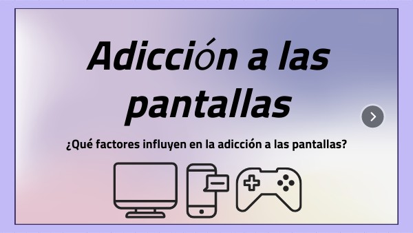 Adicción a las pantallas