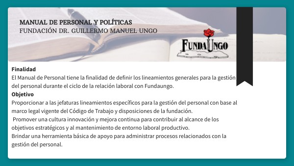 MANUAL DE PERSONAL Y POLITICAS | Genially