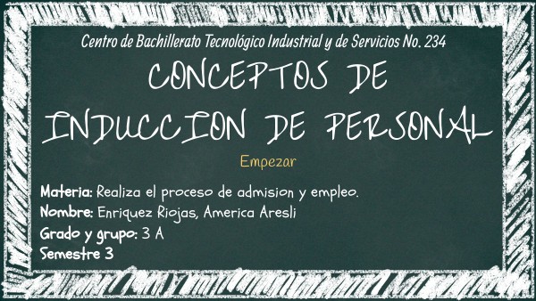 conceptos de inducción del personal | Genially