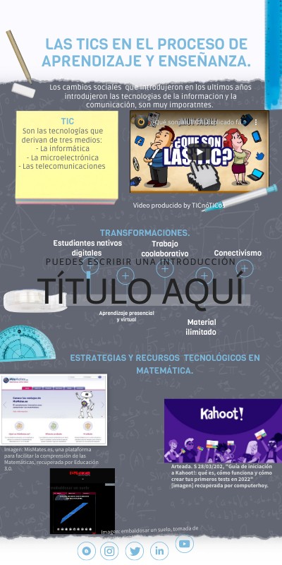 Las tic en la enseñanza y aprendizaje.