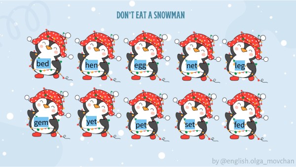 Cvc reading - penguins /winter | Genially