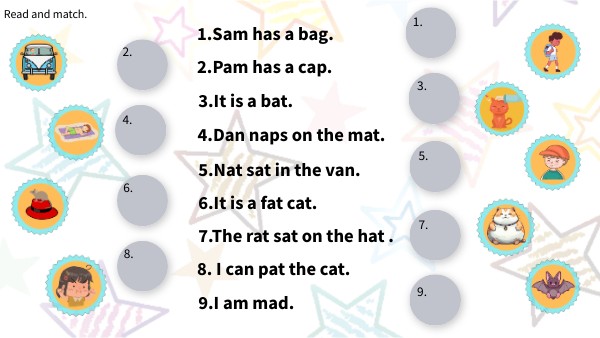 Sound - at - read sentences | Genially