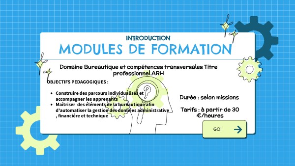 modules de formation individualisés | Genially