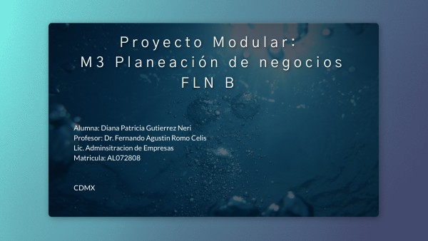 Proyecto Modular | Genially