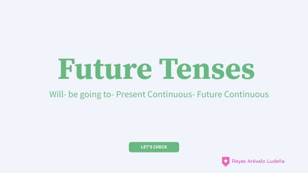 FUTURE TENSES | Genially