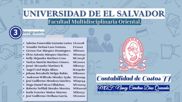 Contabilidad de Costos - Capitulo 12 | Genially