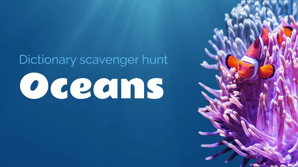 Dictionary scavengeer hunt