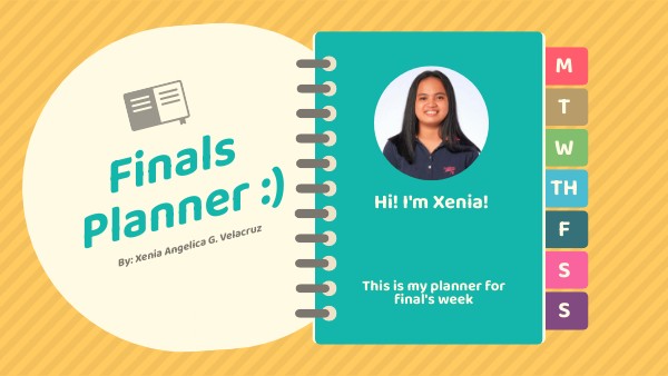 MY PLANNER FOR FINAL'S WEEK | Genially