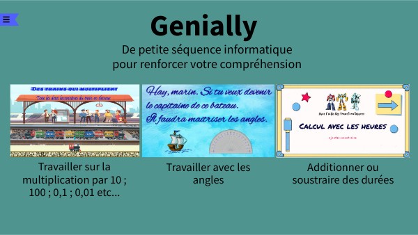Genially math 6 éme | Genially