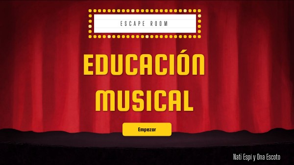 Escape Room Musical | Genially