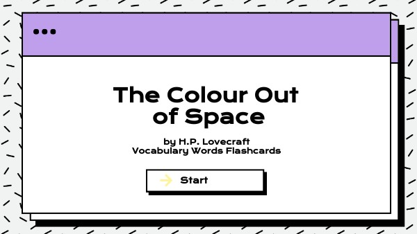 Vocabulary words Flashcards | Genially